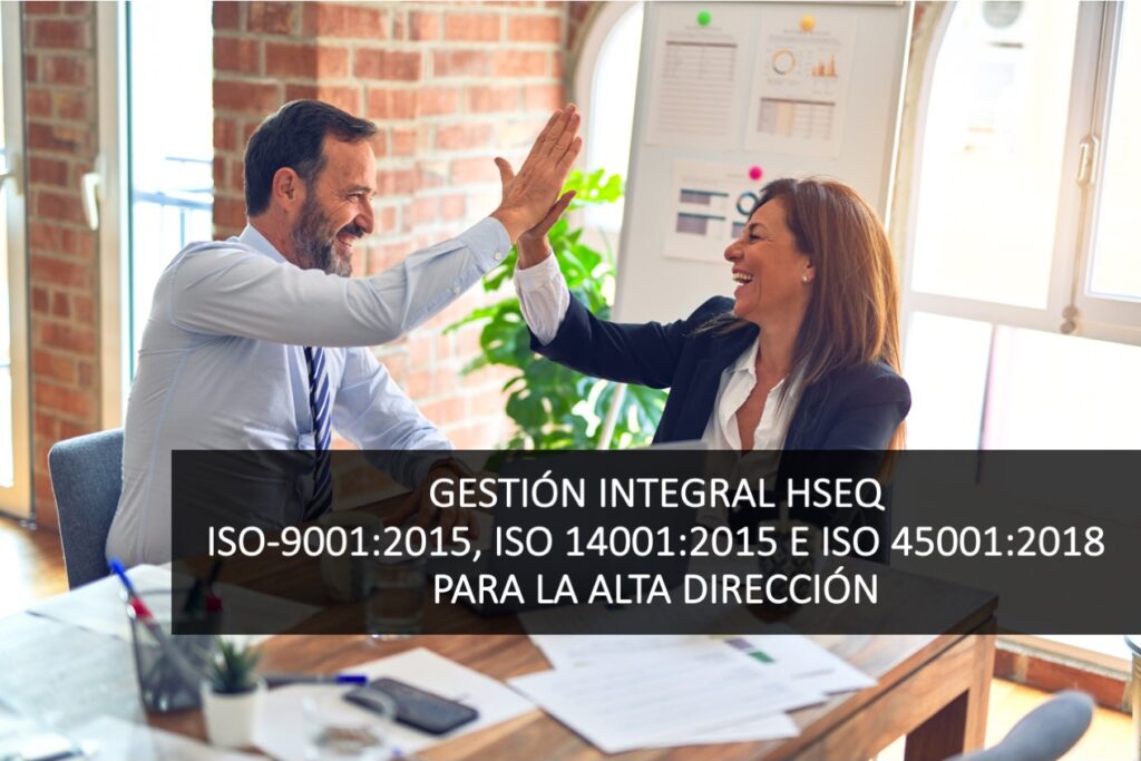 GESTIÓN INTEGRAL HSEQ ISO-9001:2015, ISO 14001:2015 E ISO 45001:2018 PARA LA ALTA DIRECCIÓN ...
